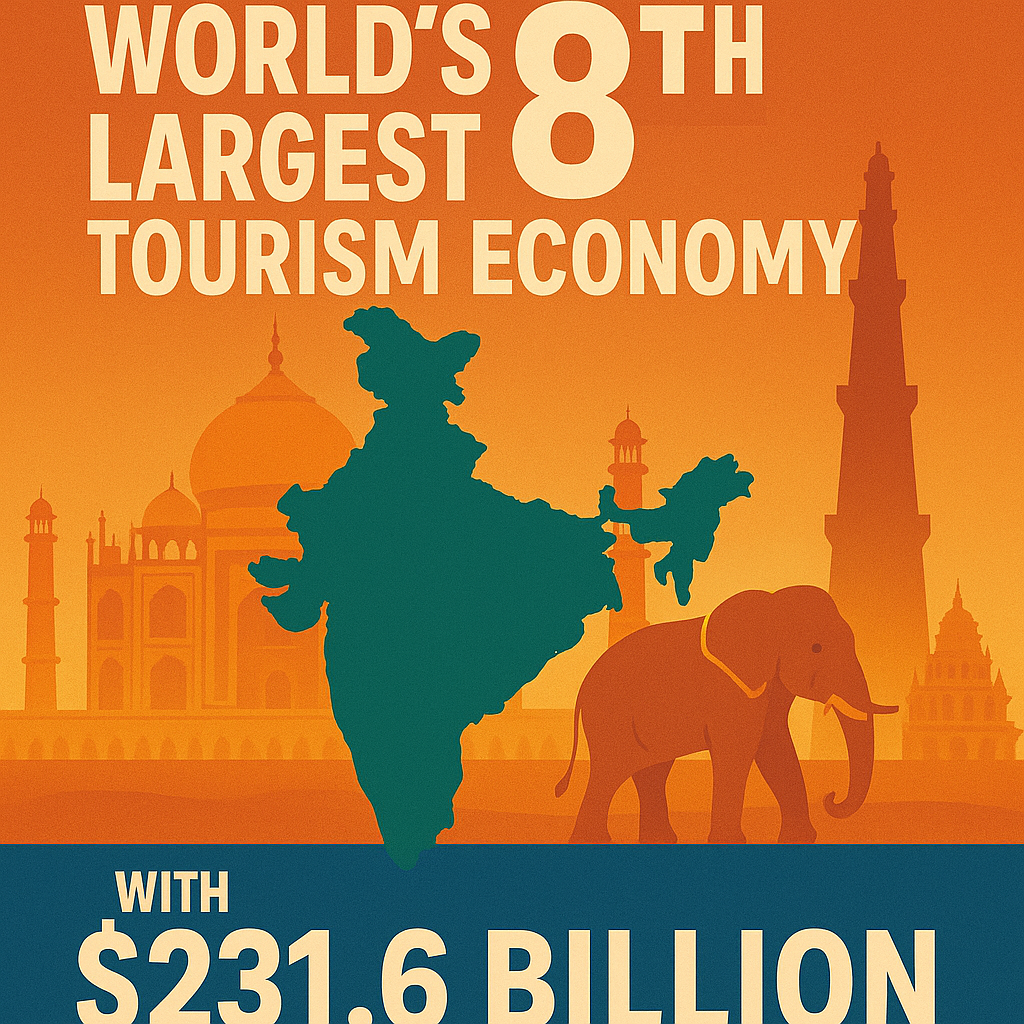 India Becomes World’s 8th Largest Tourism Economy with $231.6 Billion ...