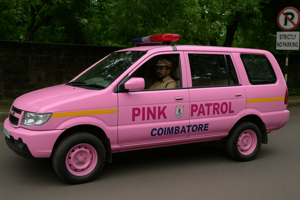 Pink Patrol Vehicles Launched in Coimbatore for Women’s Safety